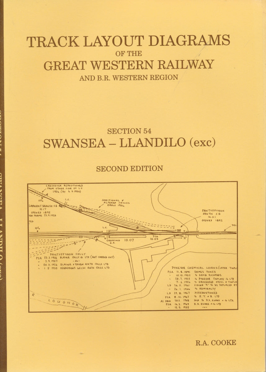 Track Layout Diagrams of the GWR and BR (WR) - Section 54 – Rail Books